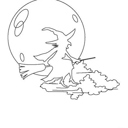 WITCH coloring pages - 67 printables to color online for Halloween