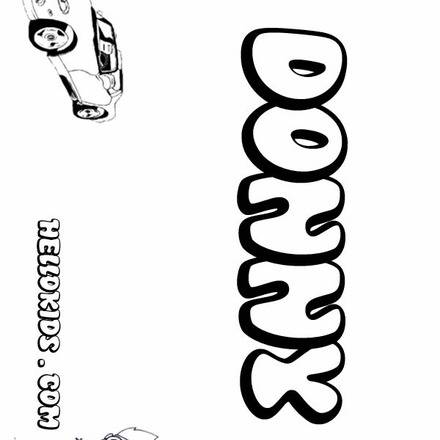 D names for Boys coloring book - 0 printables to create your name poster
