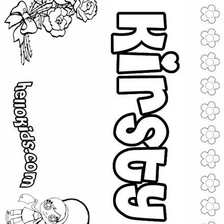 K names for girls coloring posters - 0 printables to create your name ...