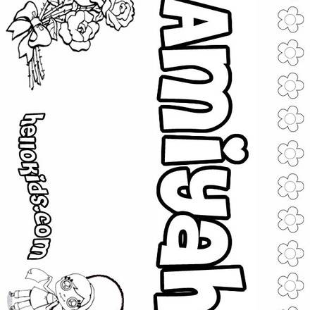 A names for girls coloring sheets - 0 printables to create your name poster