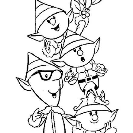 SANTA'S HELPERS coloring pages - 48 printables to color online for ...