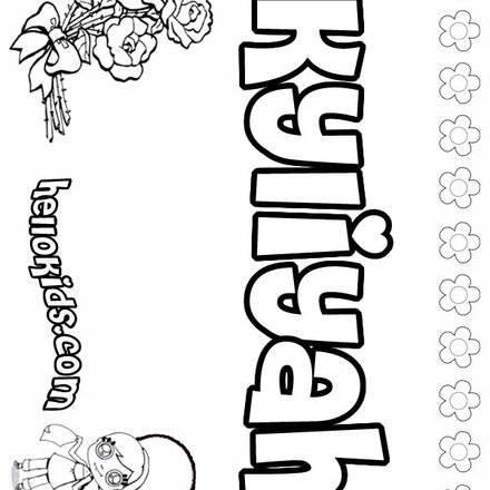K names for girls coloring posters - 0 printables to create your name ...