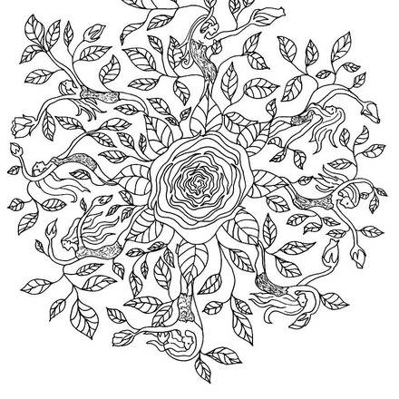 ELF mandalas - Coloring pages - Printable Coloring Pages - Hellokids.com
