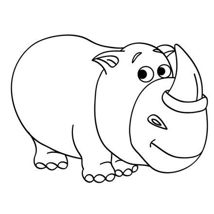 Rhinoceros : Coloring pages, Drawing for Kids, Videos for kids, Reading ...