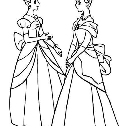 PRINCESSES DRESSES coloring pages - 15 cute PRINCESSES Coloring books ...