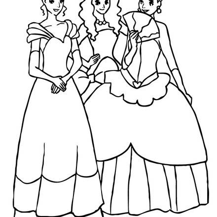 PRINCESSES DRESSES coloring pages - 15 cute PRINCESSES Coloring books ...