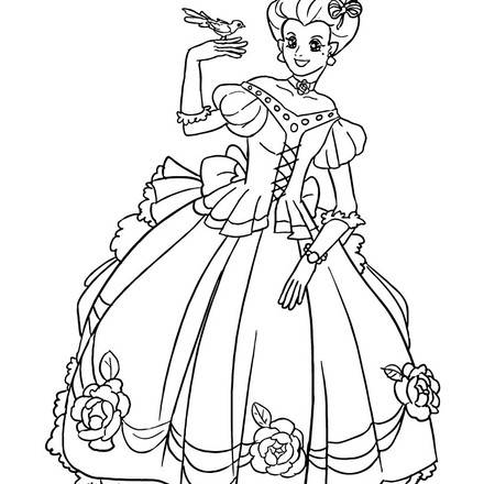 PRINCESSES OF THE WORLD coloring pages - 44 cute PRINCESSES Coloring ...