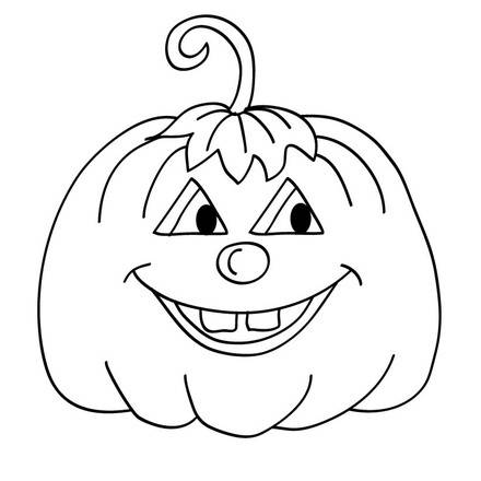 Jack-o-Lantern PUMPKINS coloring pages - Free coloring pages for kids
