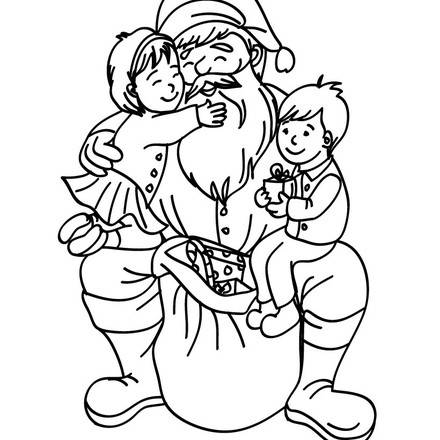 Santa: free printable coloring pages, crafts, games and activites for ...