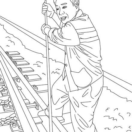 TRAIN STATION JOBS coloring pages - 6 free coloring pages, people and ...
