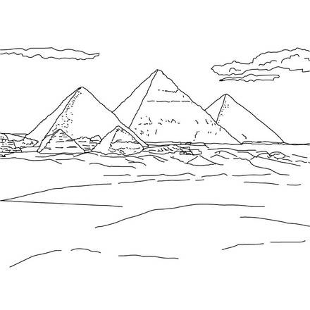 PYRAMIDS OF EGYPT coloring pages - Coloring pages - Printable Coloring ...