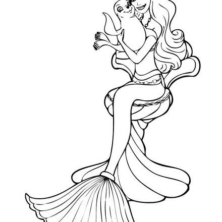 BARBIE in A MERMAID TALE coloring pages - 61 online Mattel dolls ...