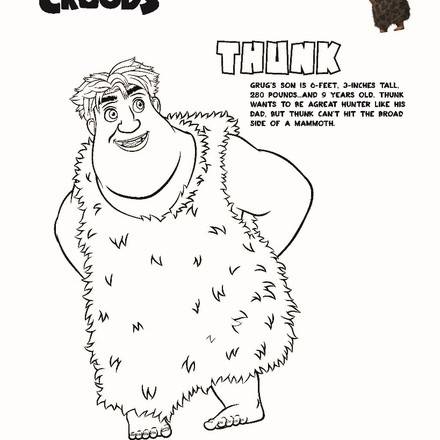 THE CROODS coloring pages - 19 Movies online coloring sheets and ...