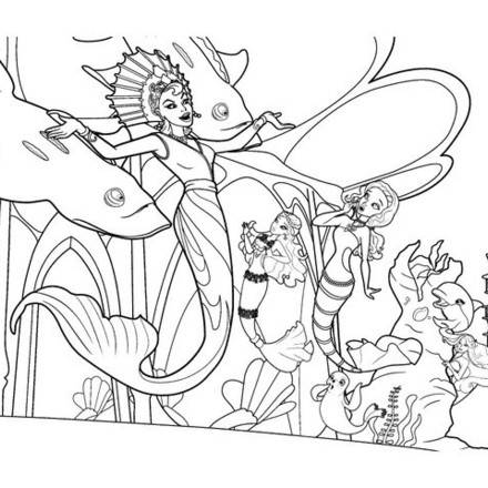 BARBIE in A MERMAID TALE coloring pages - 61 online Mattel dolls ...