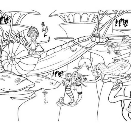 BARBIE in A MERMAID TALE coloring pages - 61 online Mattel dolls ...