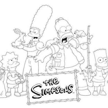 The Simpsons: Free online coloring pages for kids
