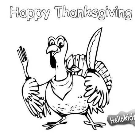 THANKSGIVING coloring pages - 27 kids free Thanksgiving coloring printables