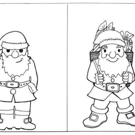 SANTA CLAUS coloring pages - 59 Xmas online coloring books and printables