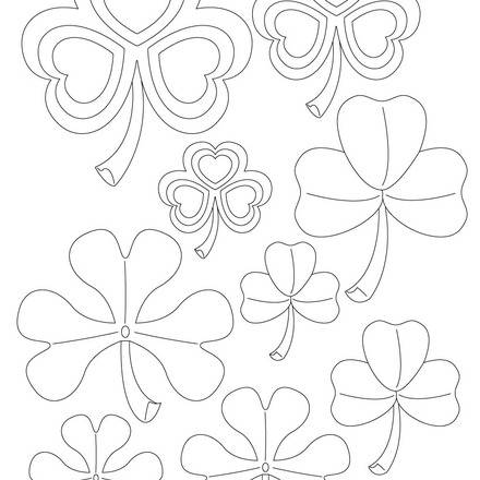St Patrick's Day outlines and patterns - St. Patrick's Day traceable ...