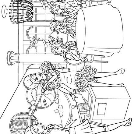 Barbie THE PRINCESS CHARM SCHOOL coloring pages - Online printables for ...