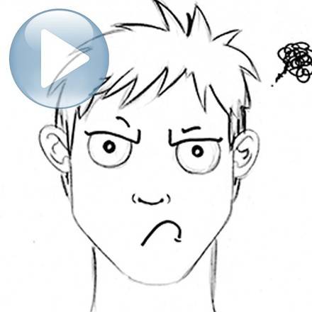 How to draw draw a facial expression: fatigue - Hellokids.com