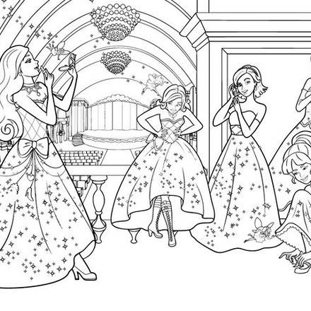 Barbie THE PRINCESS CHARM SCHOOL coloring pages - Online printables for ...