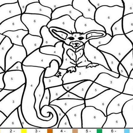 ANIMALS Color by Number coloring pages - Coloring pages - Printable ...