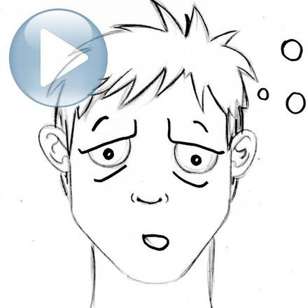 How to draw drawing facial expressions: fear - Hellokids.com