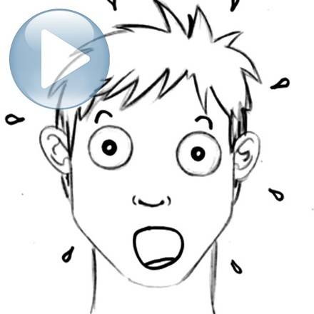 How to draw draw a facial expression: sad - Hellokids.com