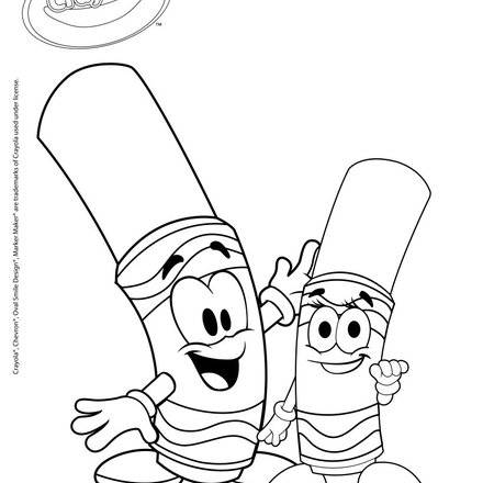 School Markers - School Supply online coloring pages for kids