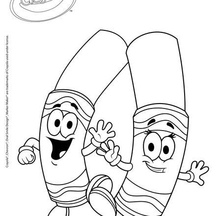 School Markers - School Supply online coloring pages for kids