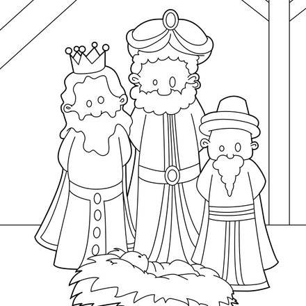 THREE WISE MEN coloring pages - 45 Xmas online coloring books and ...