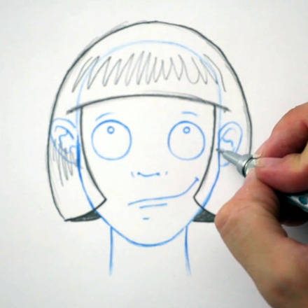 How to draw draw a facial expression: irritation - Hellokids.com