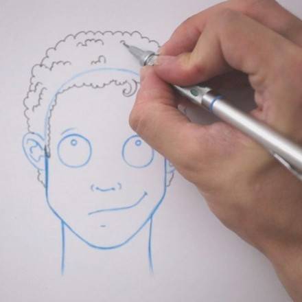How to draw drawing hair: the side fringe - Hellokids.com