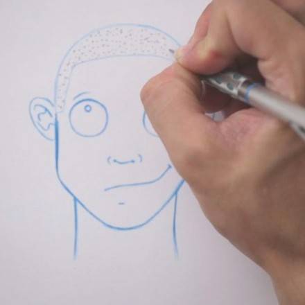 How to draw drawing hair: the side fringe - Hellokids.com