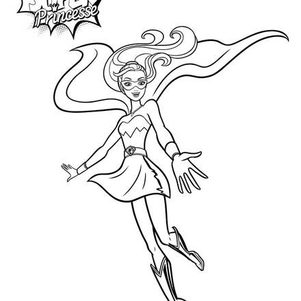 Barbie in Princess Power Coloring Pages - Fun coloring pages for kids