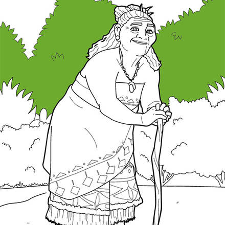 MOANA coloring pages - 6 free Disney printables for kids to color online