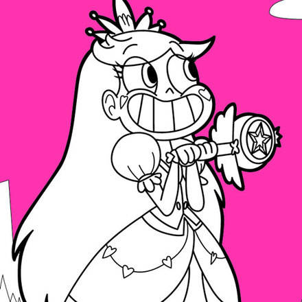 STAR VS THE FORCES OF EVIL coloring pages - 2 free Disney printables ...