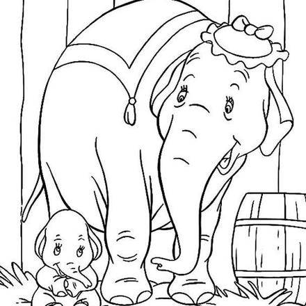 Dumbo coloring pages - 16 free Disney printables for kids to color online