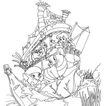 The Rescuers coloring book pages - 1 free Disney printables for kids to ...