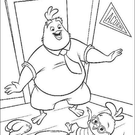 Chicken Little coloring pages - 71 free Disney printables for kids to ...