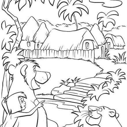 THE JUNGLE BOOK coloring pages - 45 free Disney printables for kids to ...