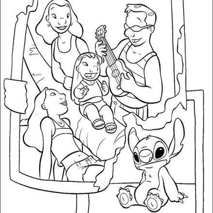 Lilo and Stitch coloring pages - 33 free Disney printables for kids to ...