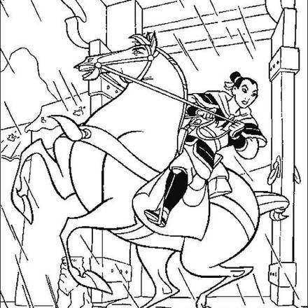 Mulan coloring pages - 28 free Disney printables for kids to color online
