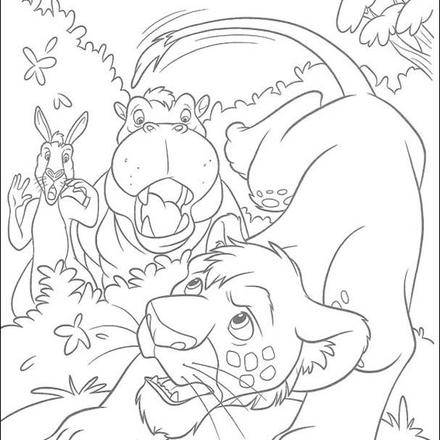 The Wild coloring book pages - 55 free Disney printables for kids to ...