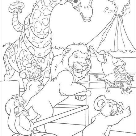 The Wild coloring book pages - 55 free Disney printables for kids to ...